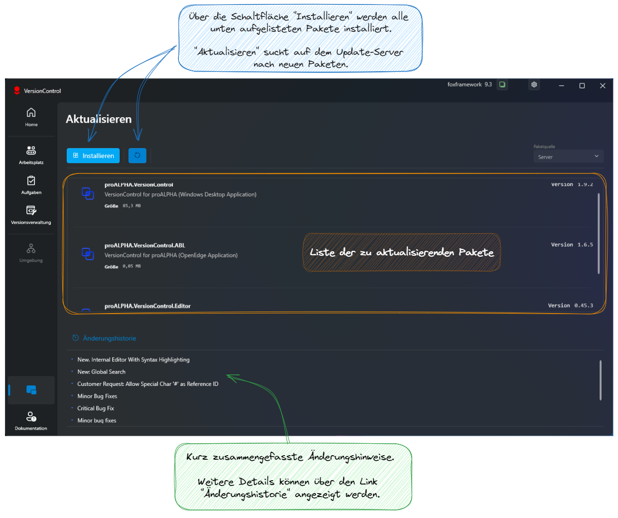 Softwareaktualisierung - FOX FRAMEWORK