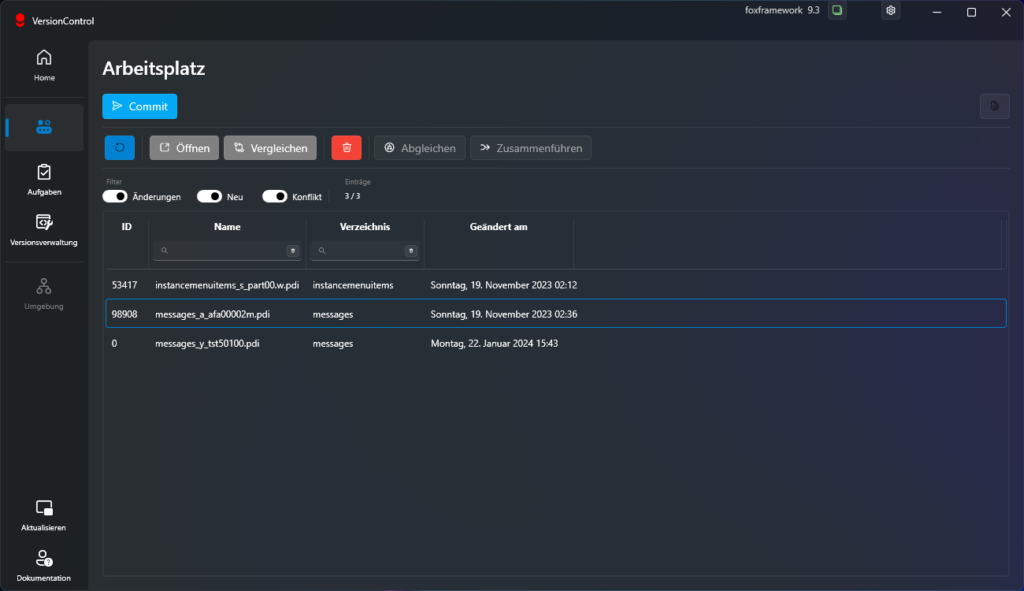 Arbeitsplatz / Workspace - FOX FRAMEWORK